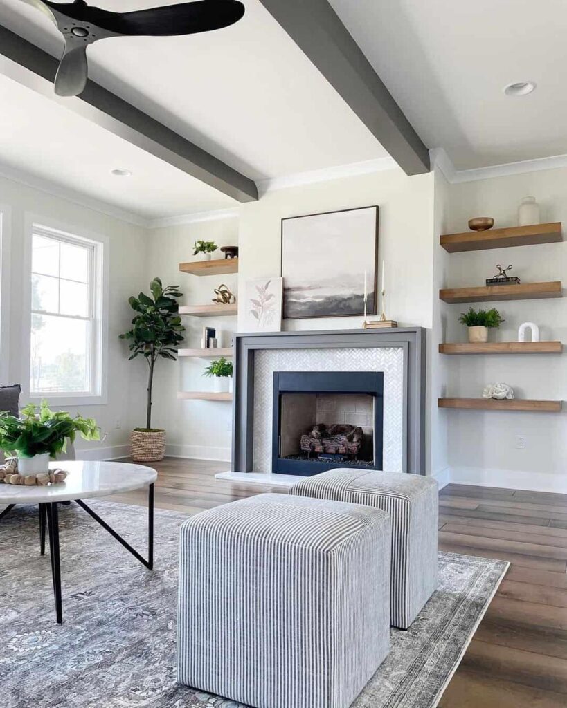 25 Perfect Floating Shelves Ideas Around the Fireplace -Architectural ...