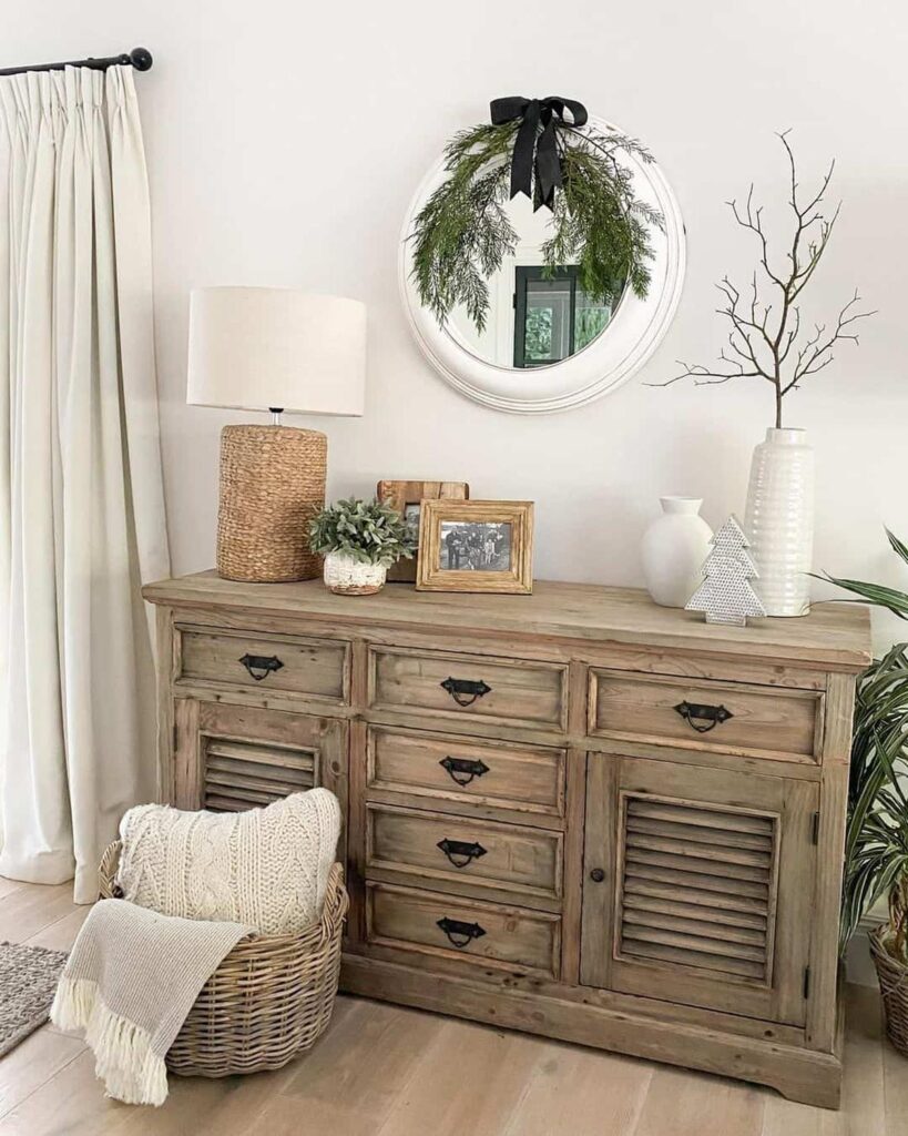 28 Creative Wood Sideboard Decor Ideas to Try -Architectural Foundation