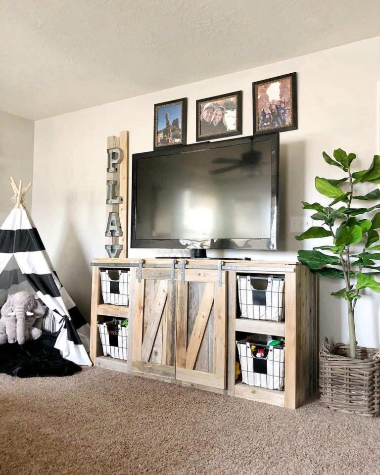 38 Farmhouse TV Wall Ideas to Enhance Your Living Room -Architectural ...