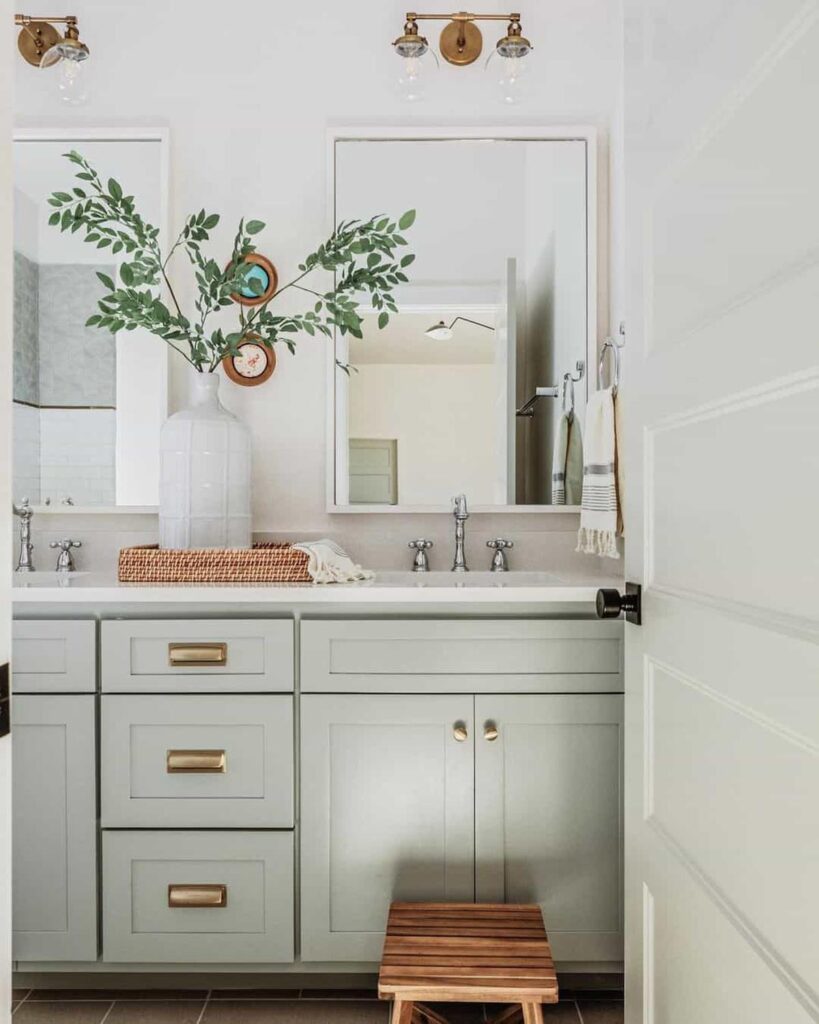 28 Stylish Blue Grey Bathroom Vanities to Love -Architectural Foundation