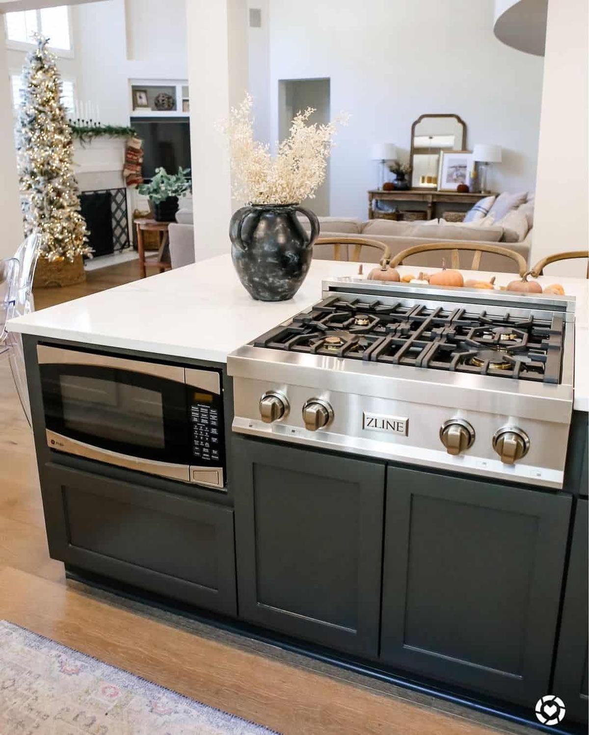 14 Smart Microwave Built-In Island Ideas for Modern Kitchen ...