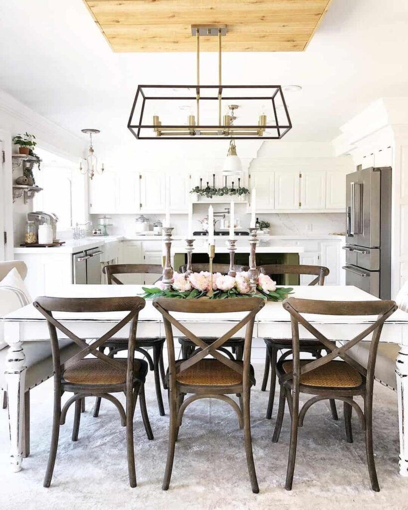28 Beautiful White Farmhouse Tables for a Timeless Aesthetic ...