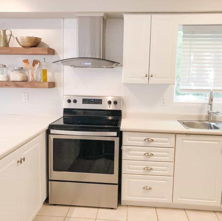 11 Floating Shelf Ideas by Range Hoods for a Modern and Stylish Kitchen ...