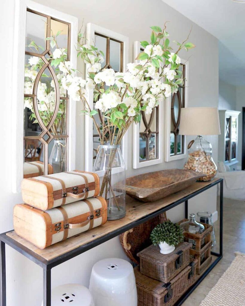 29 Hallway Table Decor Ideas to Make an Entrance -Architectural Foundation