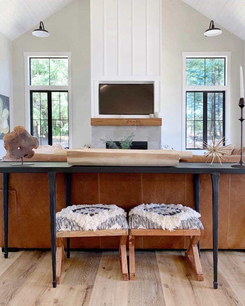 33 Farmhouse Sofa Table Decor Ideas for Your Living Room -Architectural ...