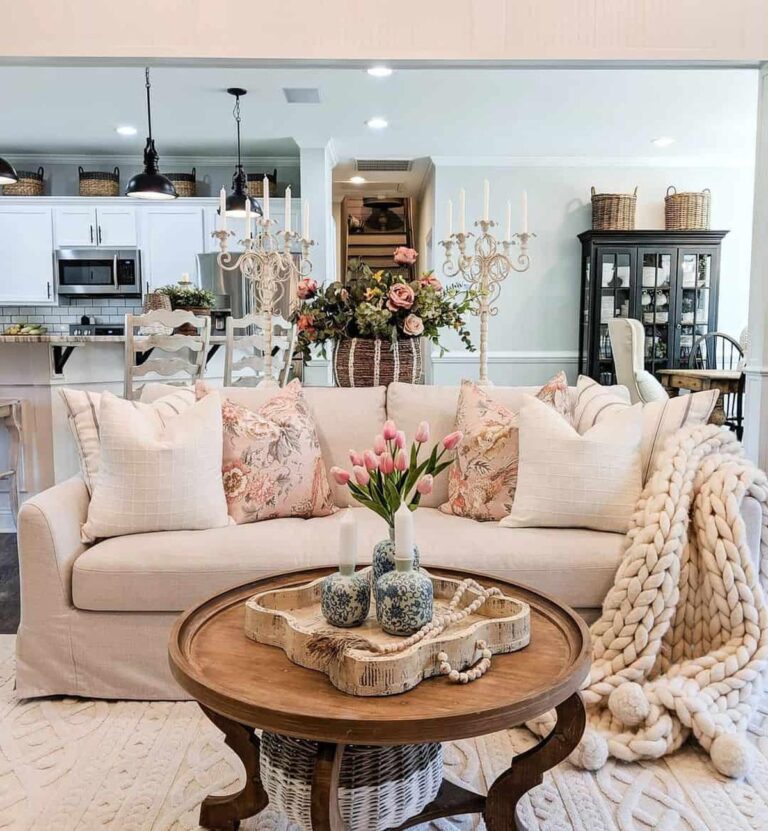 35 Charming Rustic Round Coffee Tables for a Cozy Living Room -Architectural Foundation