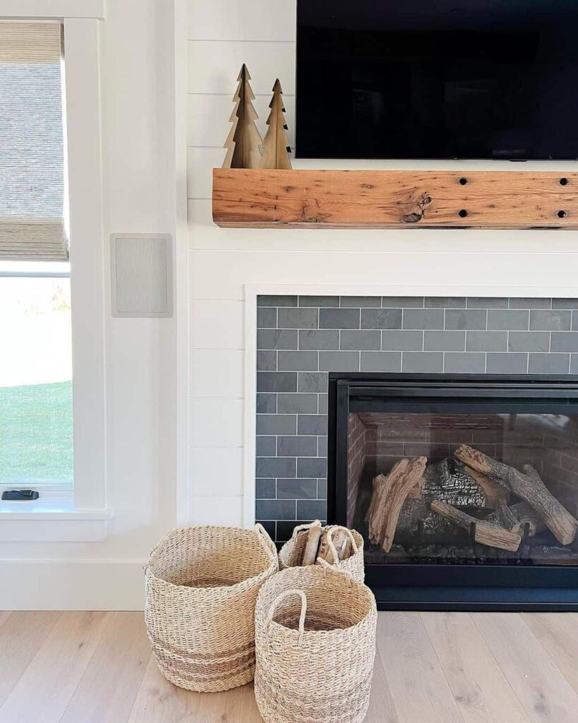 30 Beautiful Tiled Fireplace Surrounds for a Stylish, Year-Round Focal ...