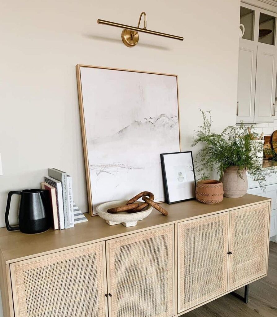 28 Creative Wood Sideboard Decor Ideas to Try -Architectural Foundation