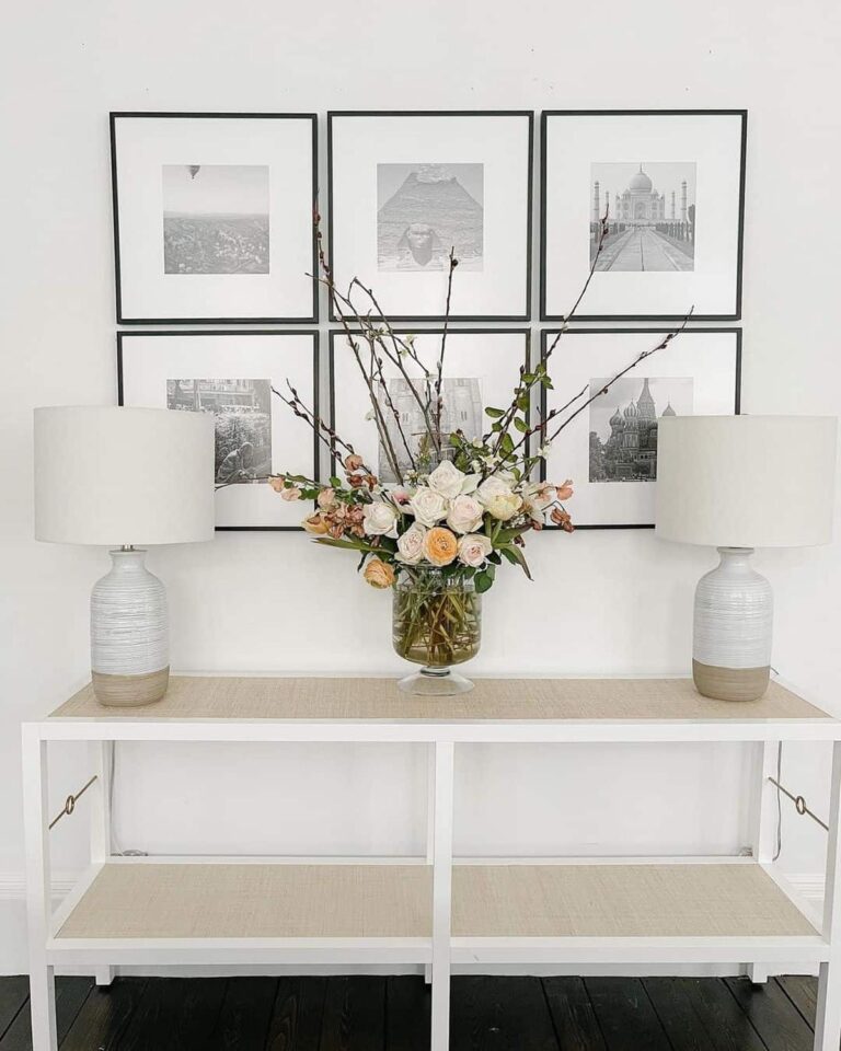 15 Gallery Wall Above Console Tables for Personal Touch -Architectural ...