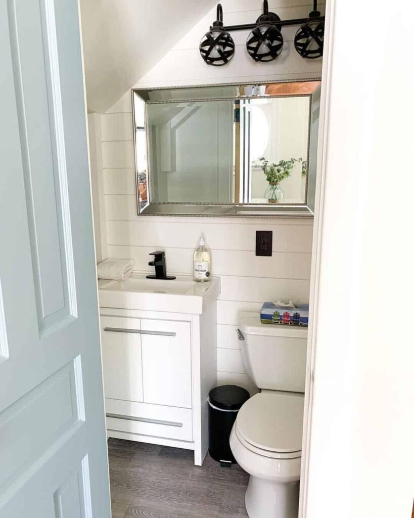26 Smart Designs for Narrow and Small Powder Rooms -Architectural ...