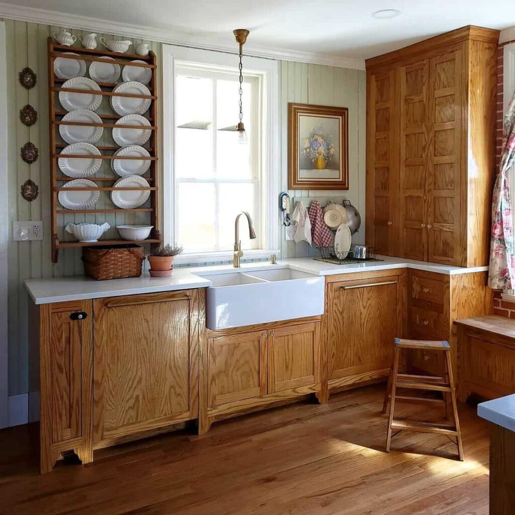 16 Modern Kitchen Ideas with Classic Oak Cabinets -Architectural Foundation