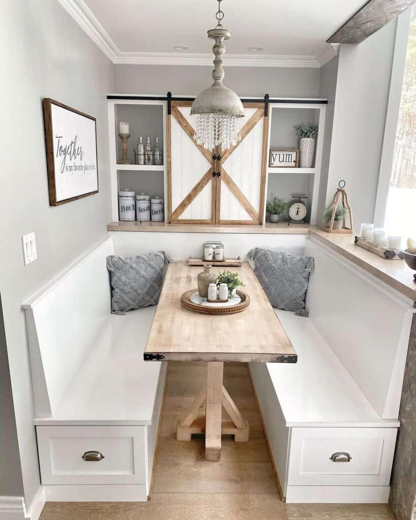 26 Farmhouse Breakfast Nook Ideas for a Cozy Corner -Architectural ...