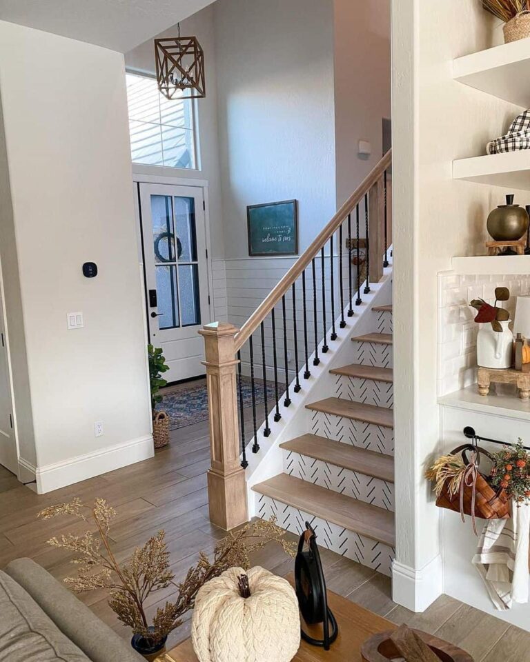 29 Stylish Stair Riser Ideas That Transform Your Stairs -Architectural ...