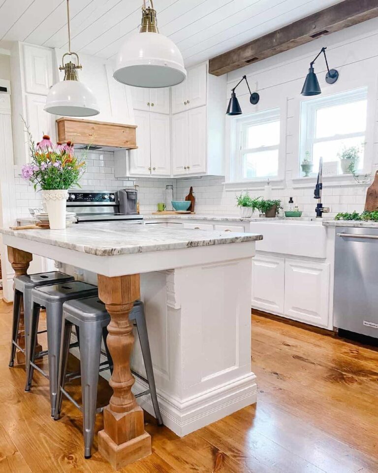 34 Beautiful Kitchen Island Back Panels That Showcase Style ...