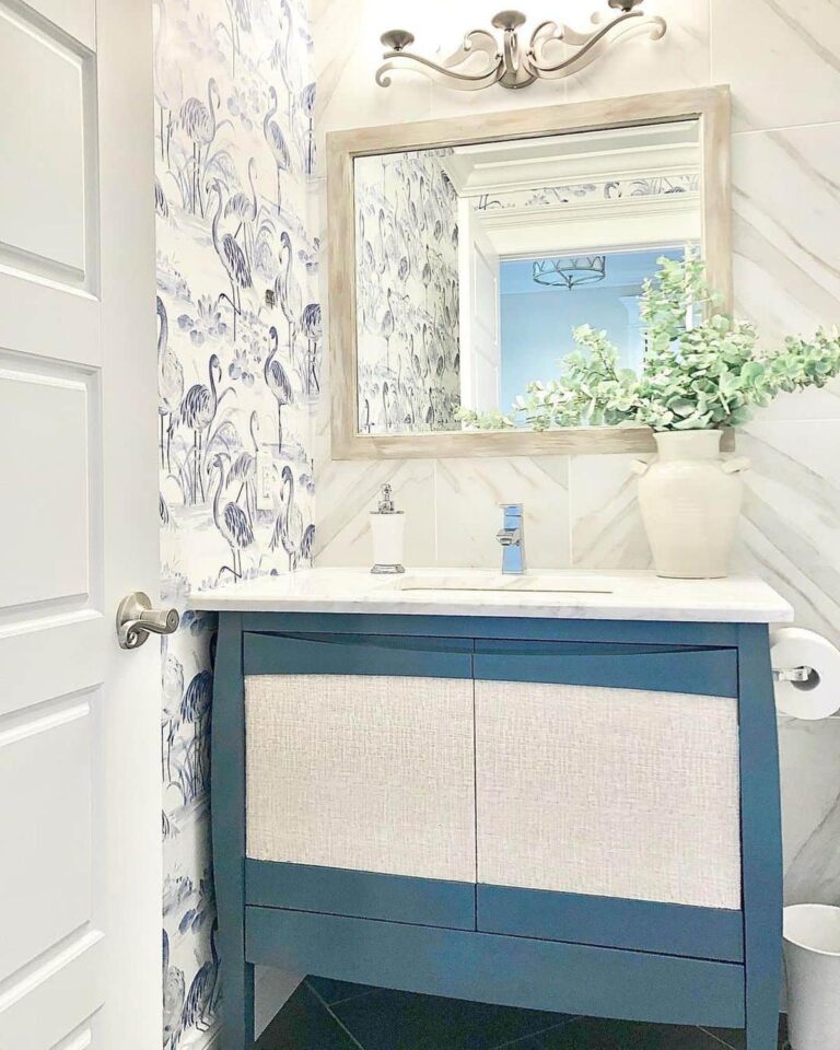 24 Trendy Powder Room Vanities to Check Out -Architectural Foundation