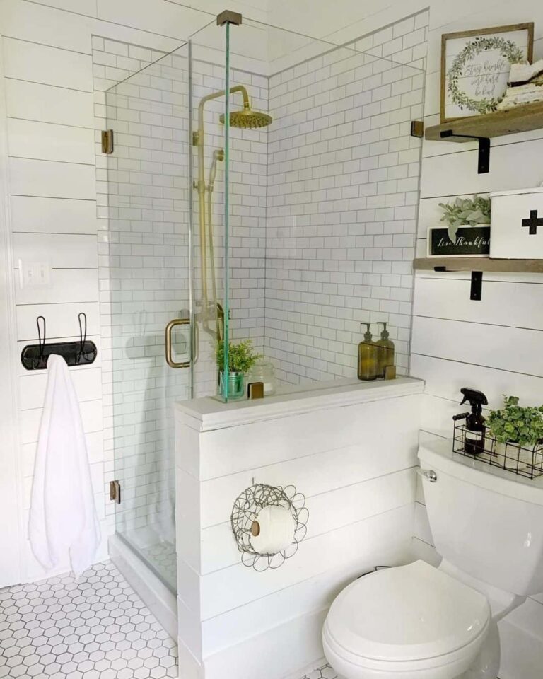 33 Farmhouse Shower Ideas for a Rustic Bath -Architectural Foundation