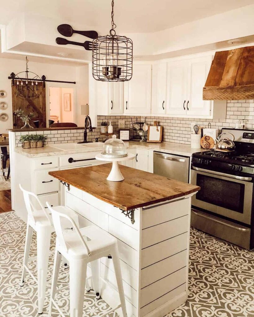 36 Farmhouse Kitchen Island Ideas for a Functional Space -Architectural ...