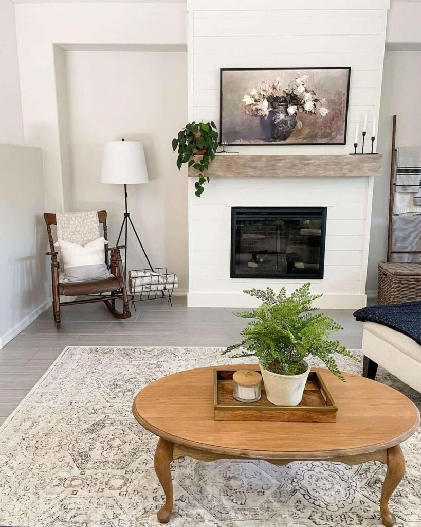 35 Charming Rustic Round Coffee Tables for a Cozy Living Room ...