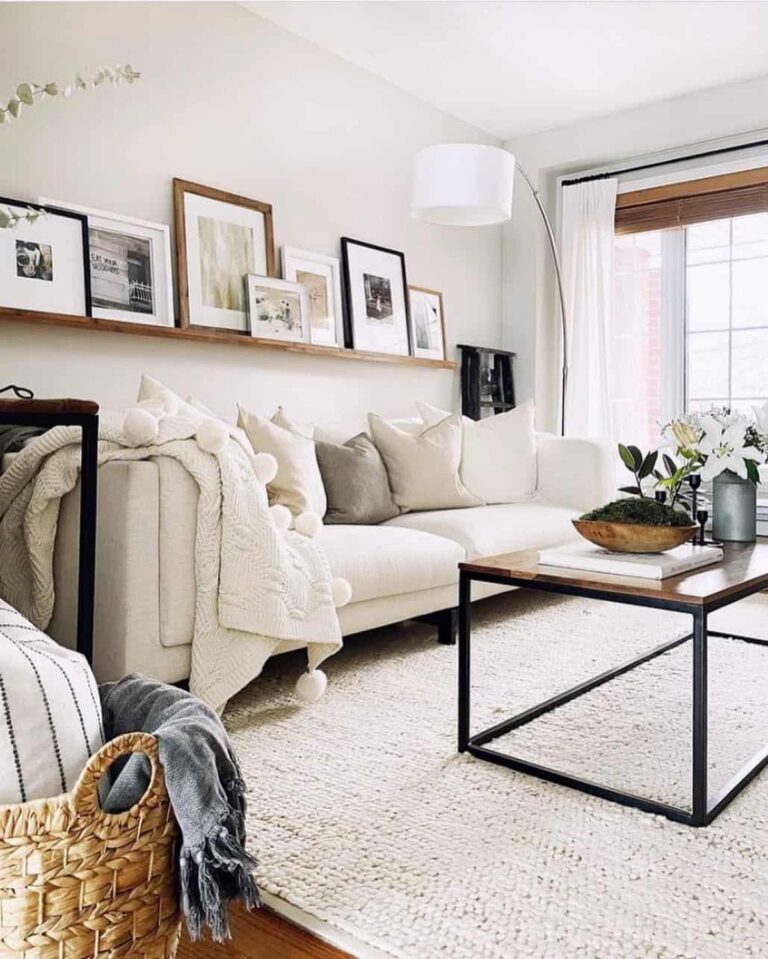 35 Stylish Picture Ledge Ideas to Showcase Your Photo -Architectural ...