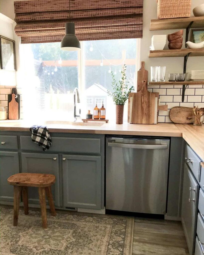 25 Charming Farmhouse Grey Cabinets to Consider -Architectural Foundation