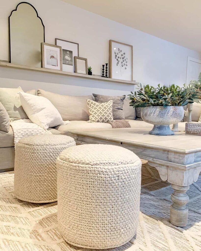 52 Chic Round Pouf Ottomans for a Glamorous Touch -Architectural Foundation