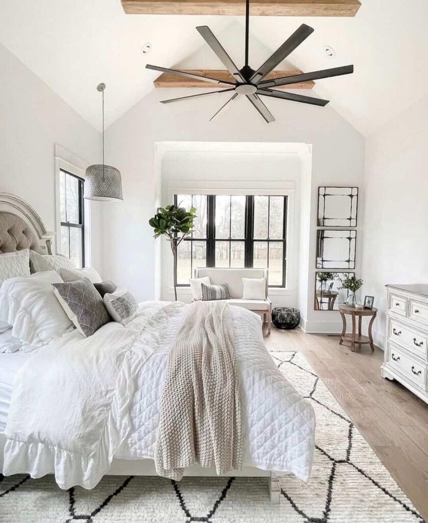 20 Cozy Vaulted Ceiling Bedroom Ideas You’ll Love -Architectural Foundation