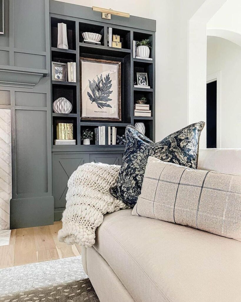 34 Beautiful Blue and Gray Living Room Designs for Tranquil Elegance ...
