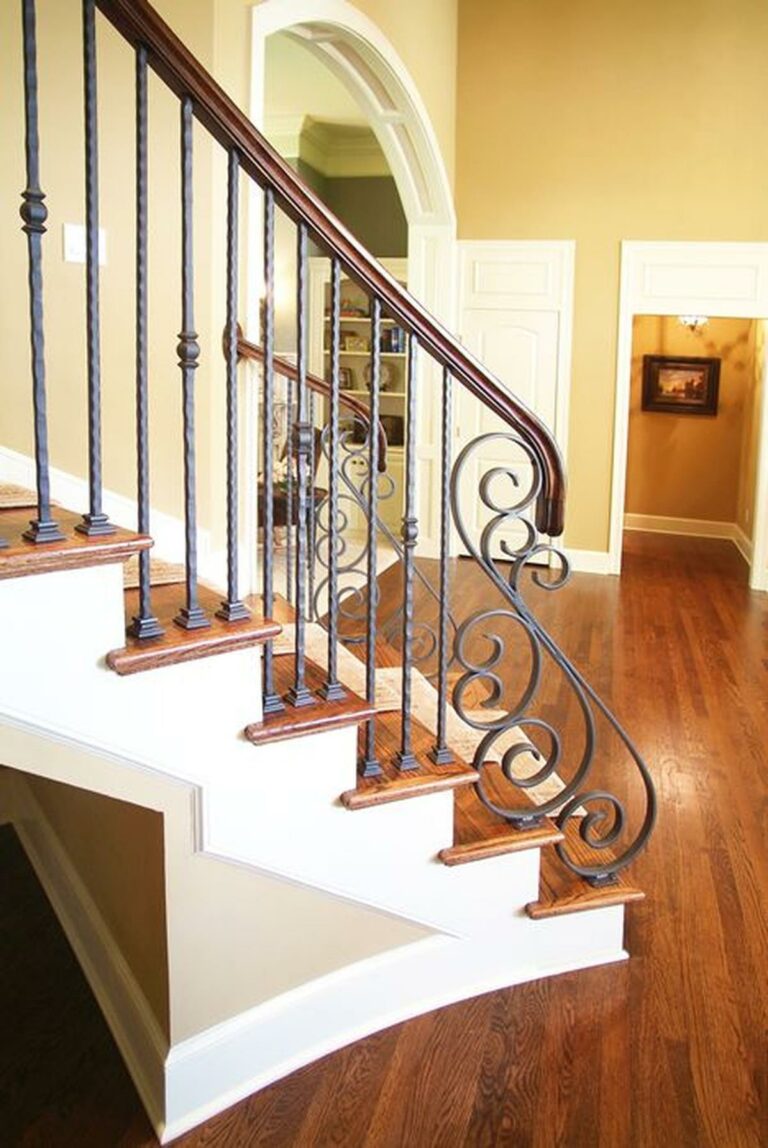 33 Elegant Wrought Iron Railing Designs For Indoor and Outdoor