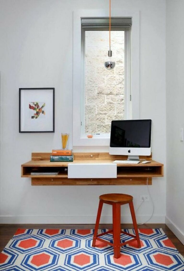 24 Chic Floating Desk Designs for a Modern Home Office