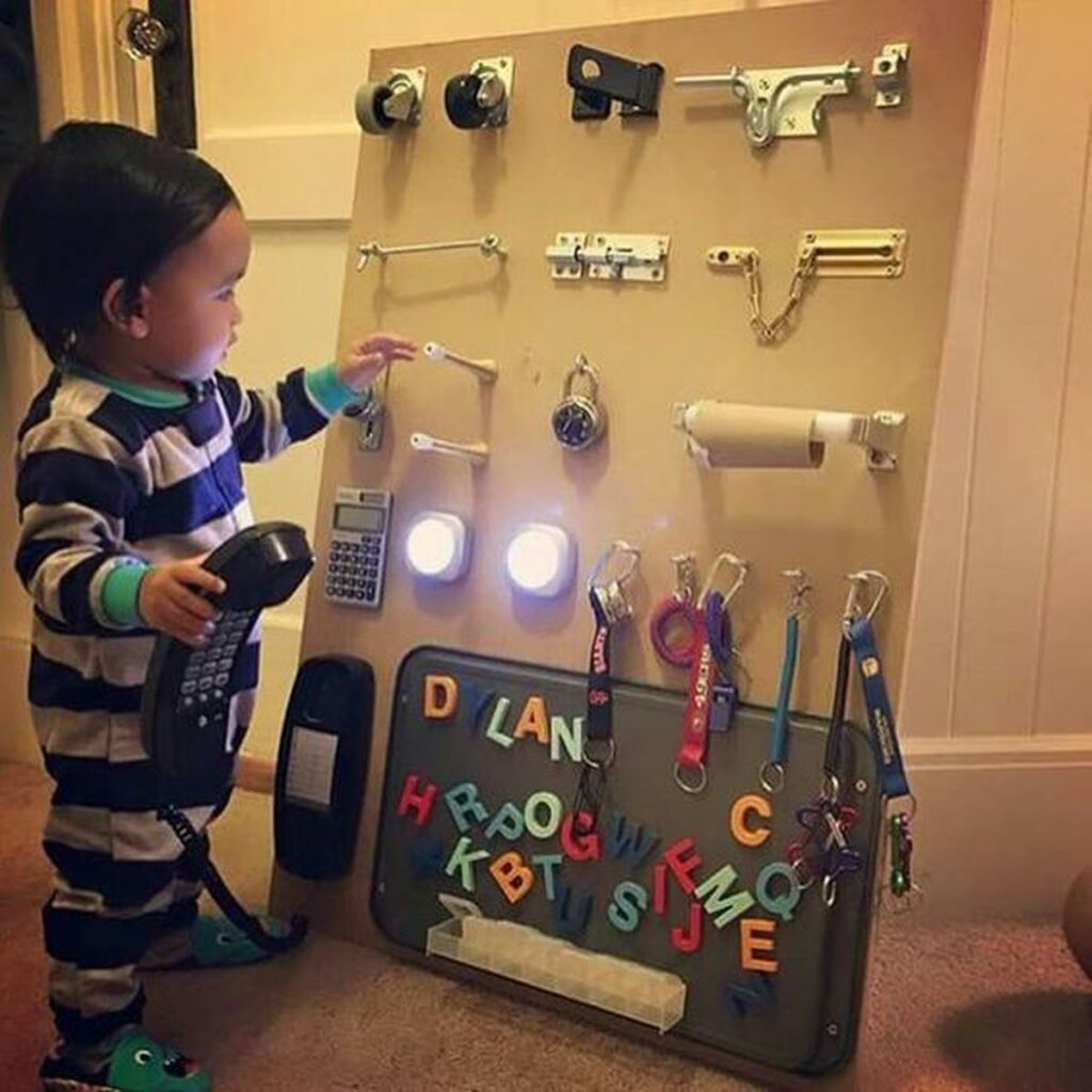 35 Easy DIY Busy Board Ideas for Curious Toddlers