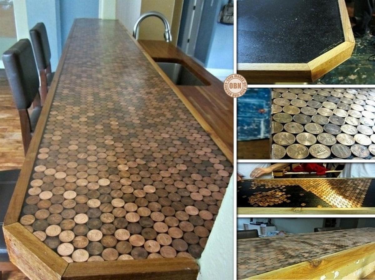 5 Jaw-Dropping Penny Countertop DIY Ideas for Your Home