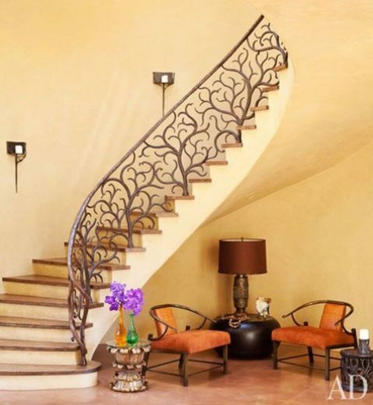 33 Elegant Wrought Iron Railing Designs For Indoor and Outdoor