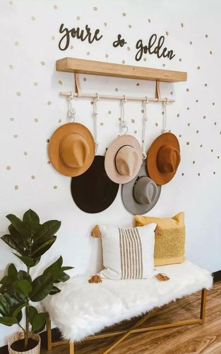 35 Innovative Hat Gallery Wall Display Ideas