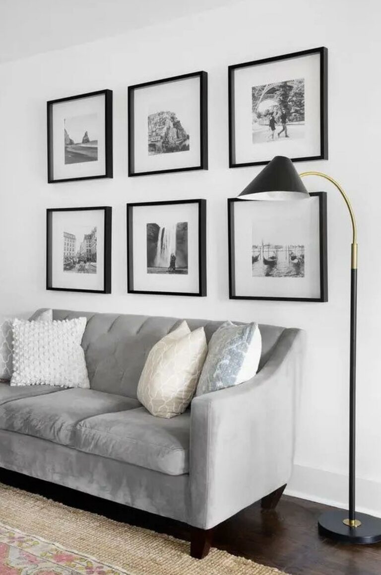 51 Sophisticated Grid Gallery Wall Designs for Homes