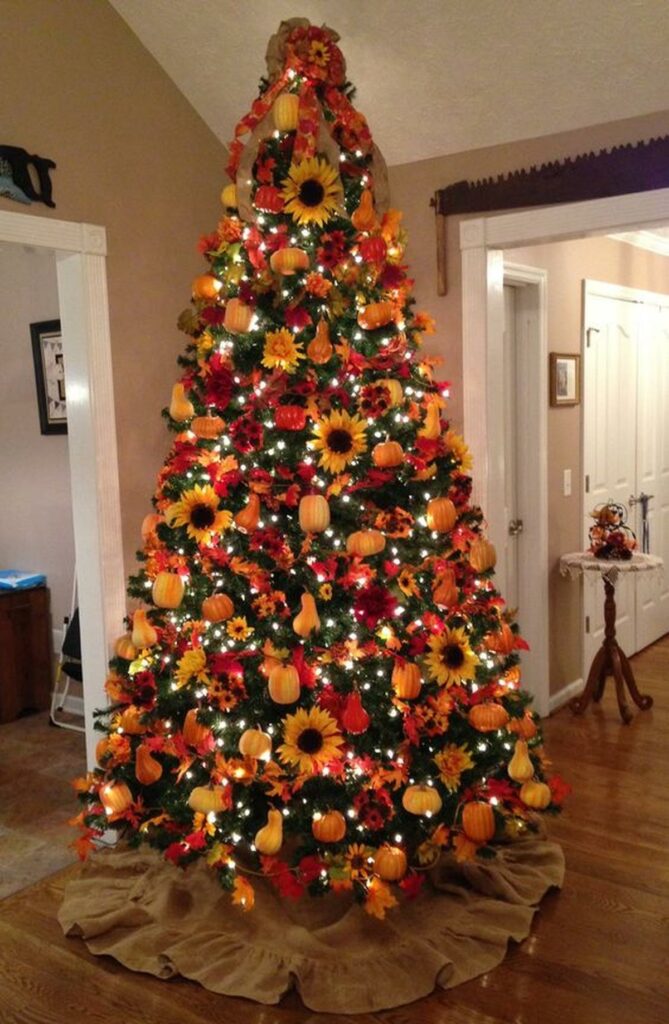 25 Cute Fall and Thanksgiving Tree Decor Ideas to Try