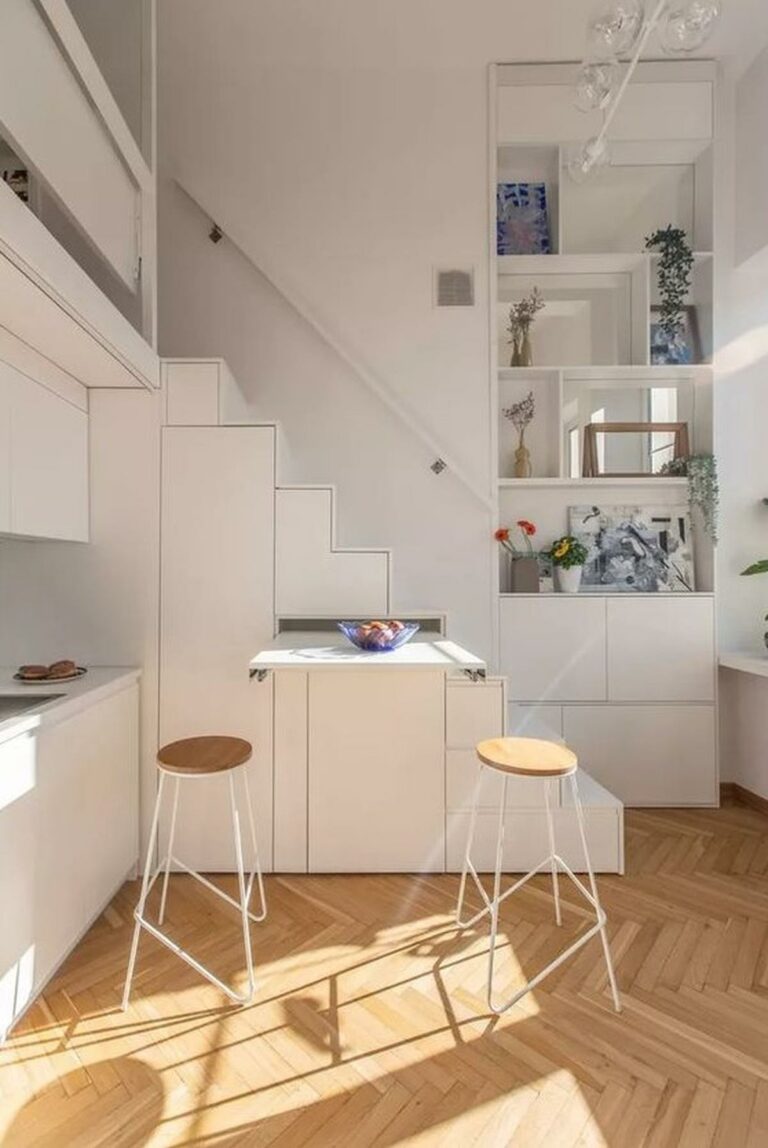56 Ingenious Under Stairs Kitchen Designs