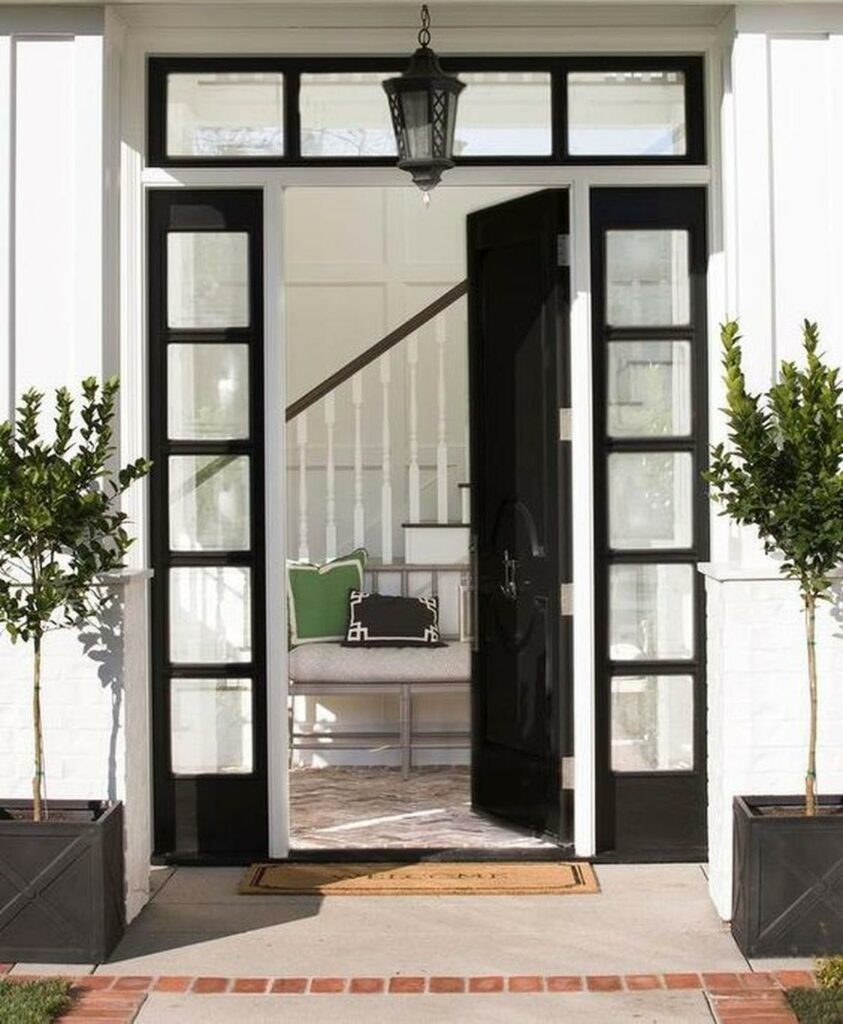 27 Stunning Front Door Designs with Sidelights to Love