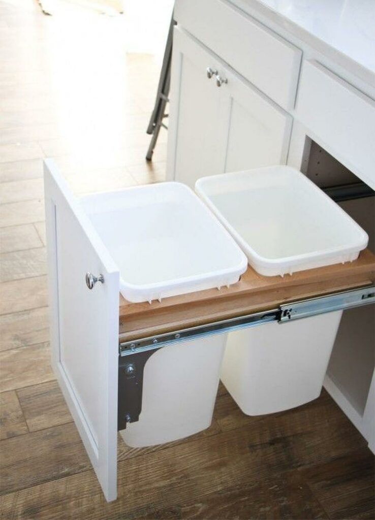 43 Clever Ways To Disguise Your Kitchen Trash Can