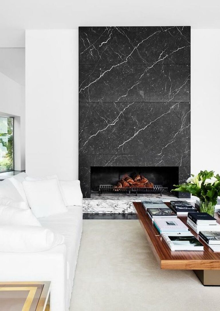 25 Elegant Marble Fireplace Ideas for Luxury Living