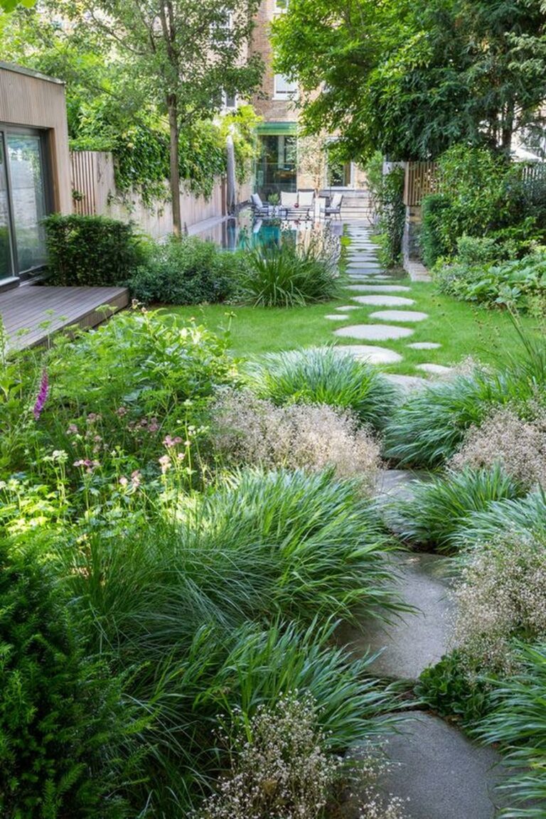 48 Elegant Long Narrow Garden Design Ideas