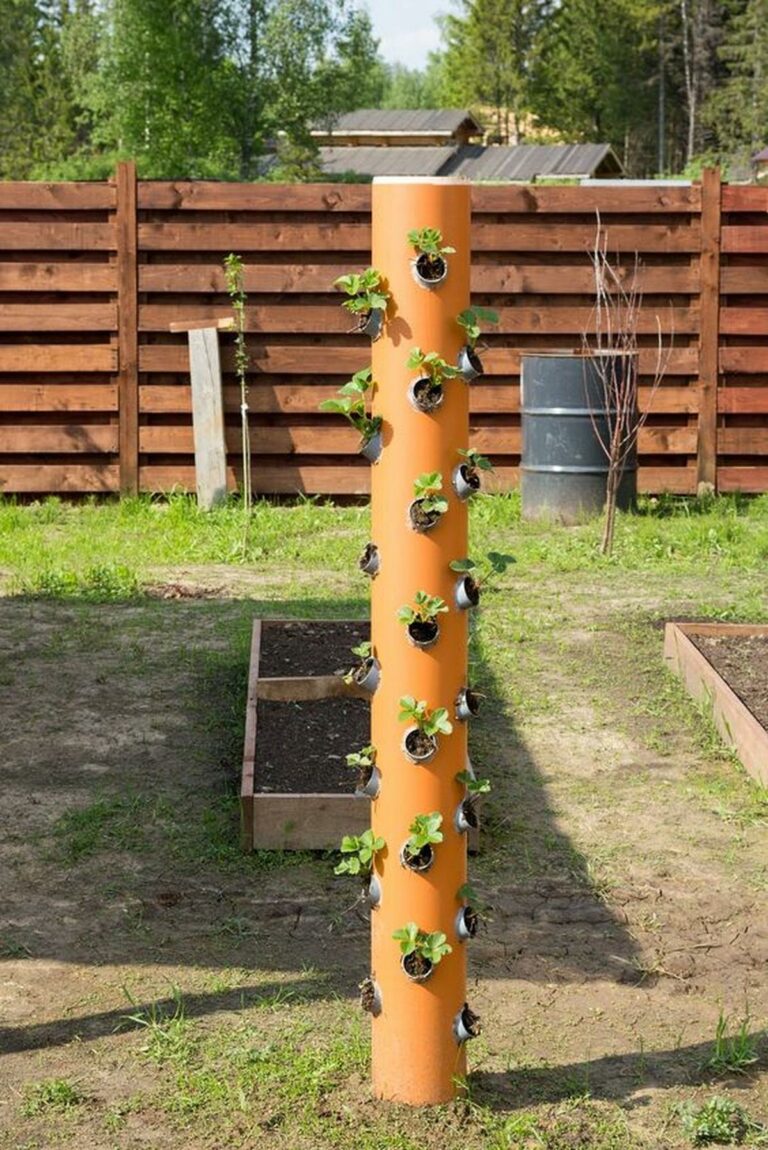 37 Elegant Pipe and Tower Planters for Compact Spaces