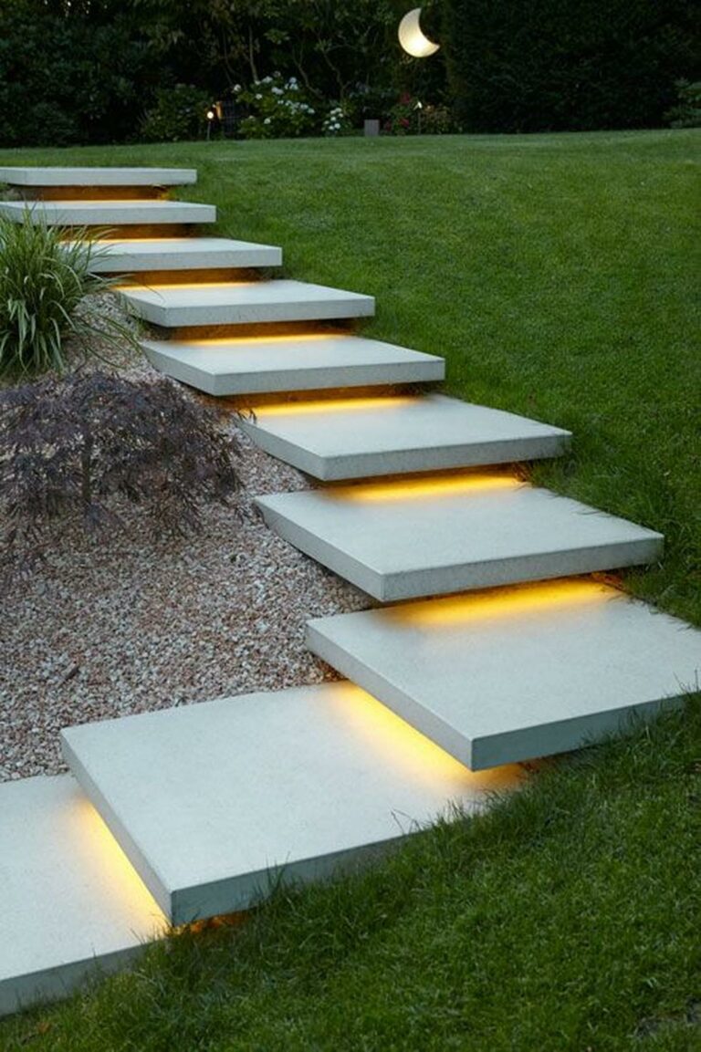 41 Breathtaking Outdoor Floating Steps Ideas