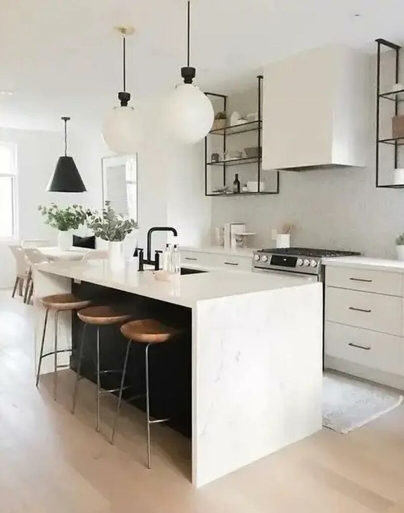 50 Sleek Flat Panel Kitchen Cabinet Designs