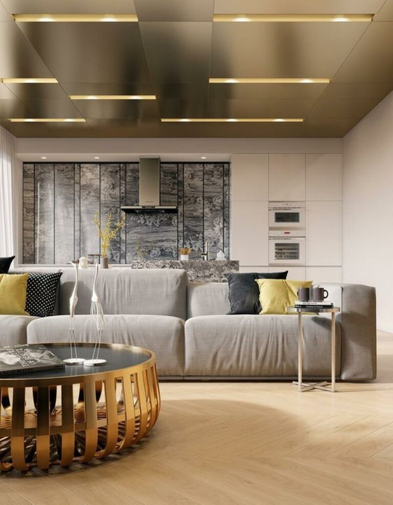 30 Mesmerizing Metallic Ceilings For A Bold Statement