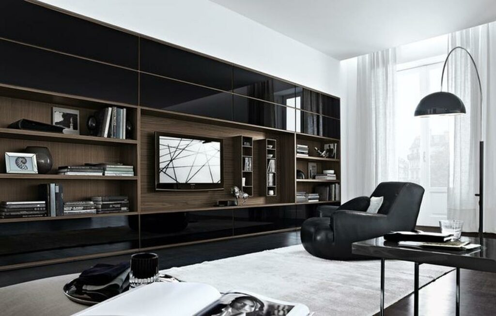 48 Elegant Modern Wall Units For Practical Storage
