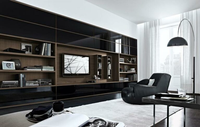 48 Elegant Modern Wall Units For Practical Storage