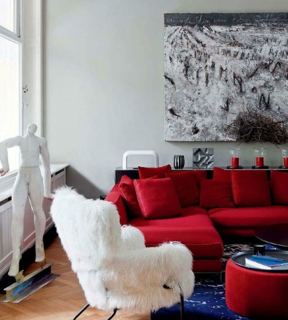 25 Elegant Ways To Style A Red Sofa In Your Home