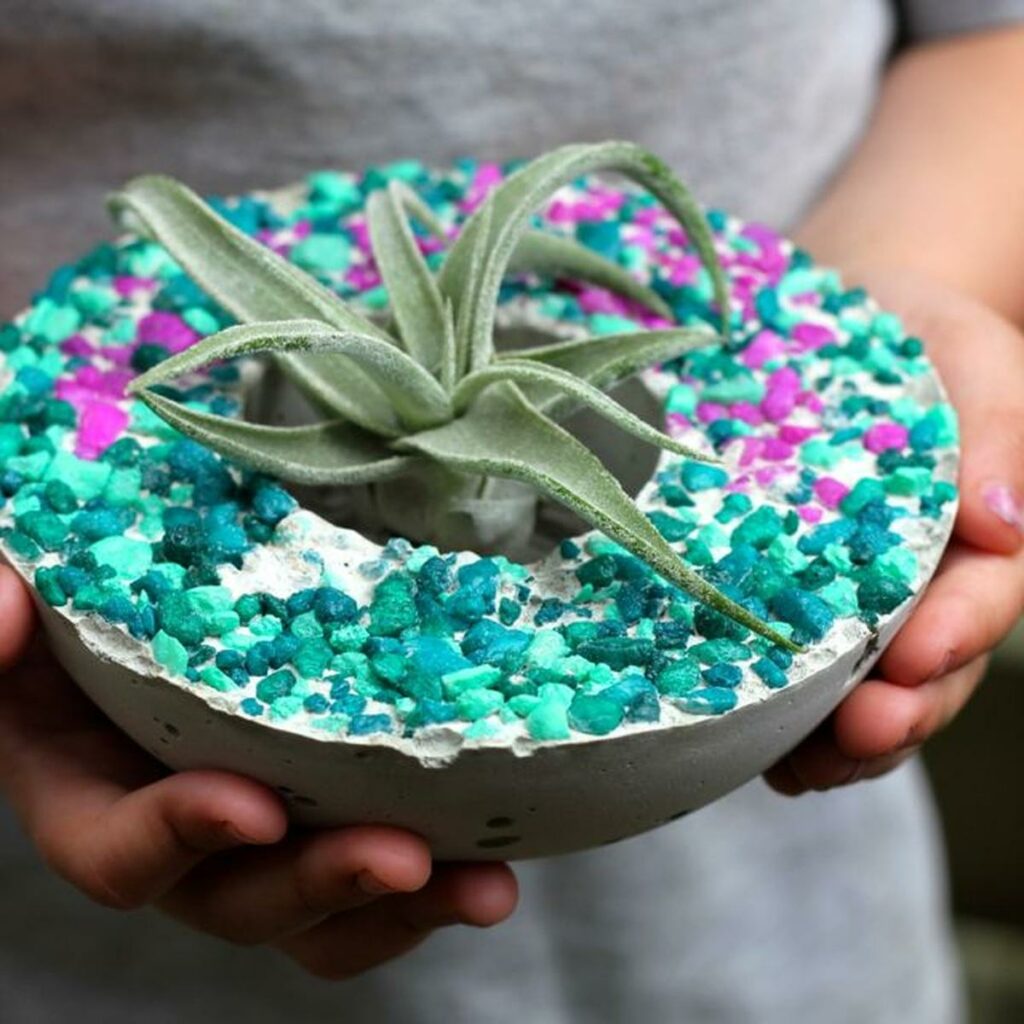 26 Elegant DIY Concrete Planters for Your Garden