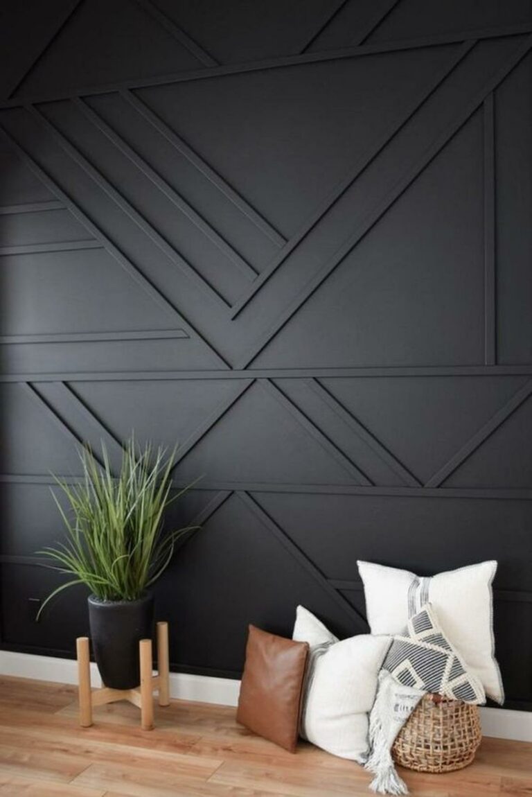 25 Captivating Geometric Panel Accent Walls