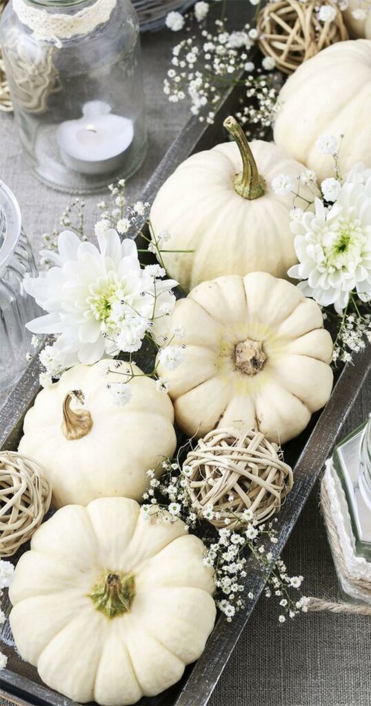 60 Enchanting White Fall Decor Ideas